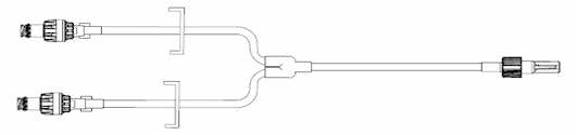 ONE-LINK Non-DEHP Bonded Double Lumen Y-Type Microbore Extension Set ...