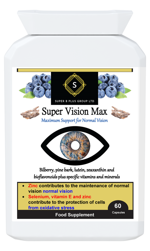 Super Vision Max Eye Health Normal Vision Vegan Supplement 60 Capsules ...