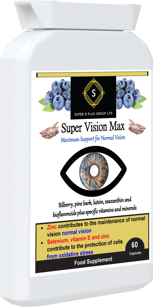 Super Vision Max Eye Health Normal Vision Vegan Supplement 60 Capsules ...