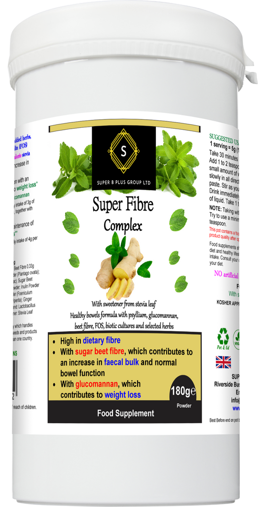 Psyllium, Glucomannan & Inulin Fibre for Weight Management & Gut Health ...