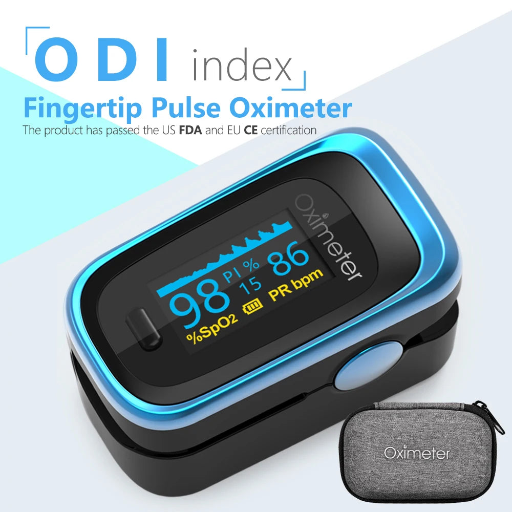 Fingertip Pulse Oximeter with Case – SUPER B PLUS GROUP LTD®