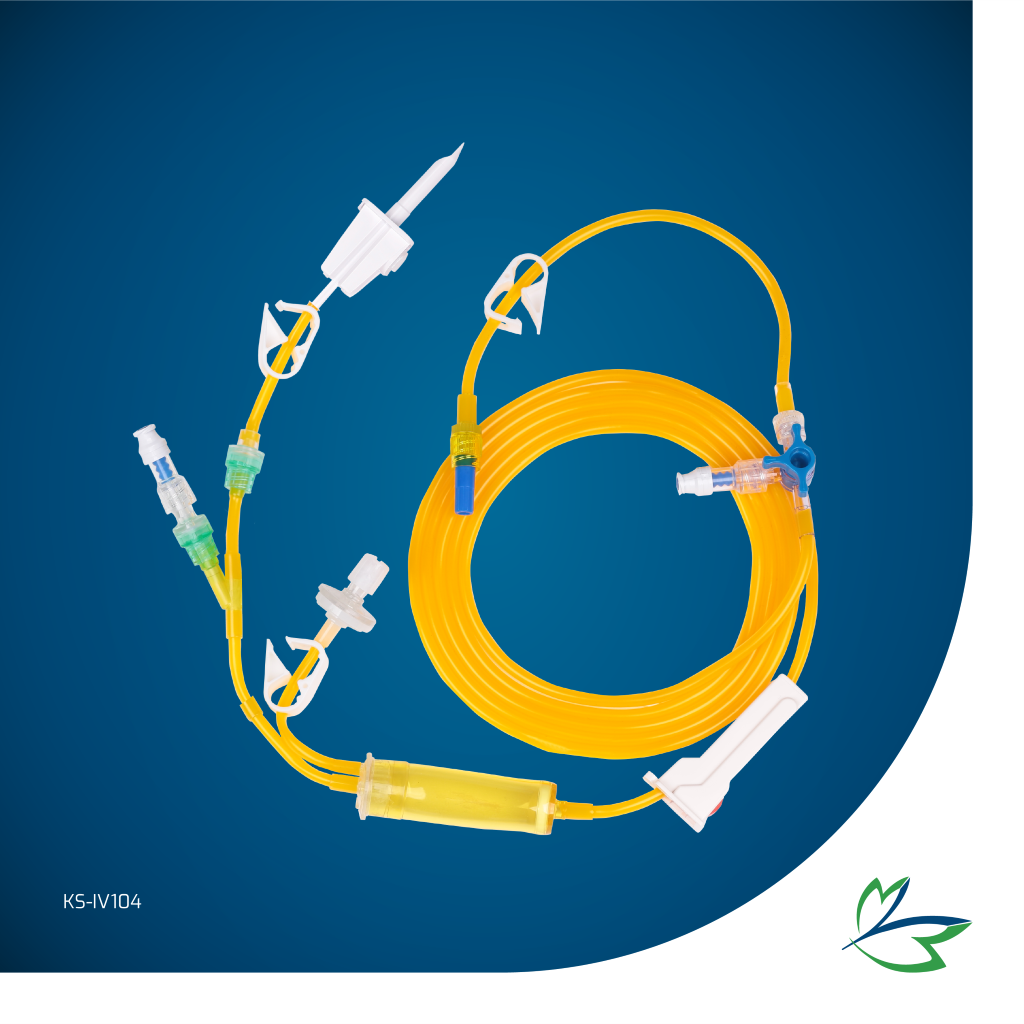 IV CHEMOTHERAPY INFUSION SET, 1-WAY NEEDLE-FREE CONNECTOR WITH CHECK-V ...