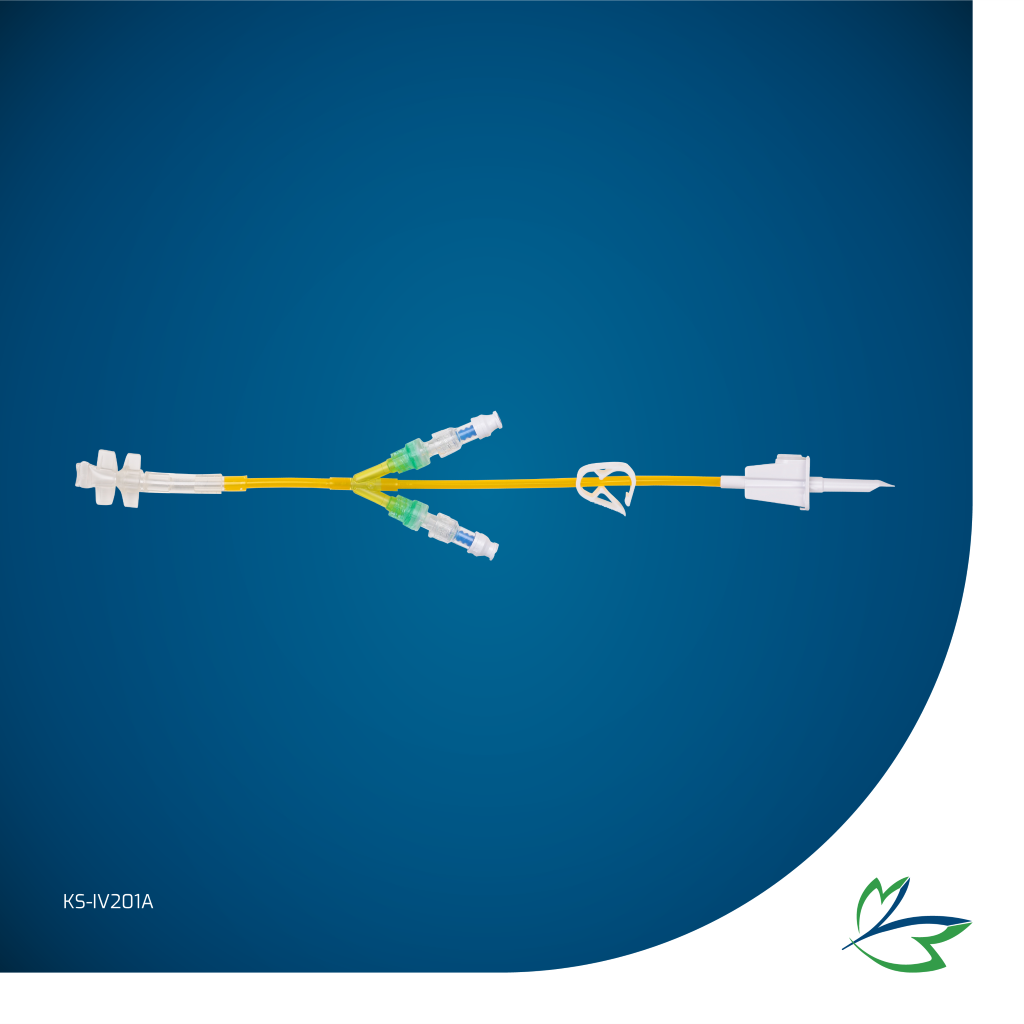 2-WAY IV INFUSION MULTIPLEXER SET WITH NEEDLE-FREE AND CHECK-VALVE, LI ...