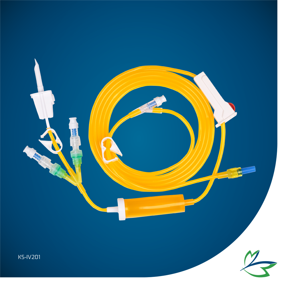 IV CHEMOTHERAPY INFUSION SET, 2-WAY NEEDLE-FREE CONNECTOR WITH CHECK-V ...