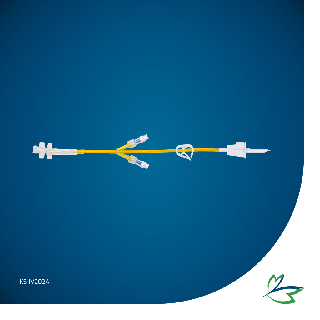 2-WAY IV INFUSION MULTIPLEXER SET WITH NEEDLE-FREE, LIGHT-PROTECTED LA ...