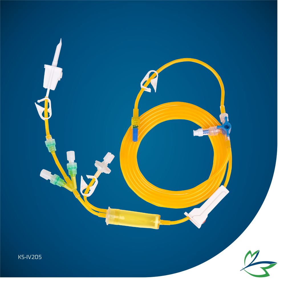 IV CHEMOTHERAPY INFUSION SET, 2-WAY CONNECTOR WITH CHECK-VALVE, NEEDLE ...