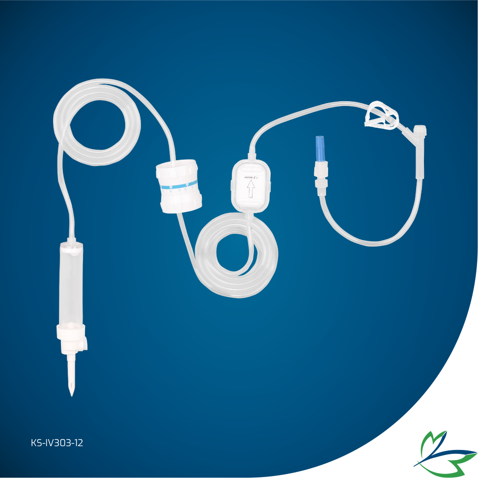 IV INFUSION SET WITH FLOW REGULATOR AND 1.2-micron IV FILTER, Y-SITE I ...