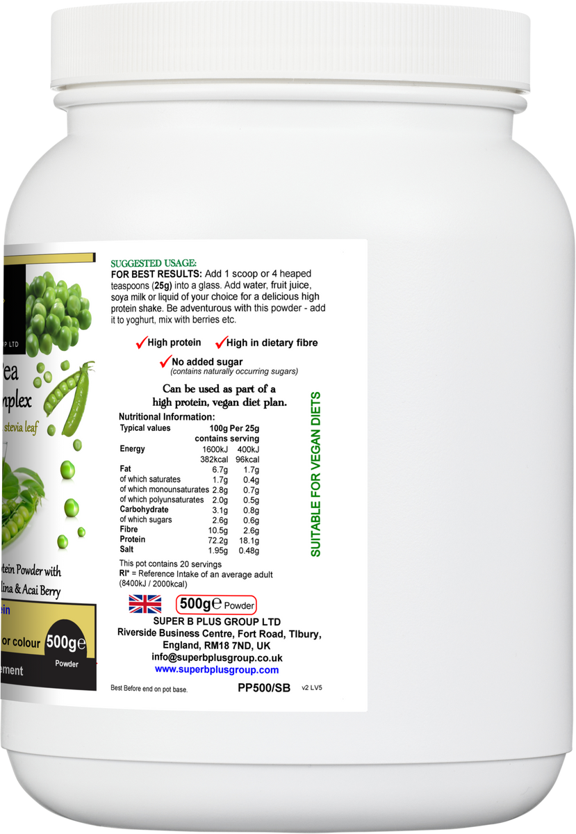 Super Pea Protein Complex Weight Loss Workout Superfood Powder Shake ...