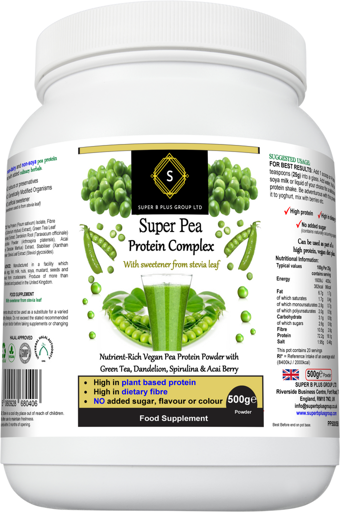 Super Pea Protein Complex Weight Loss Workout Superfood Powder Shake ...