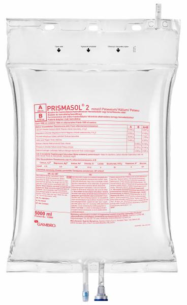 Prismasol 2 - Bicarbonate-Buffered Solution for Haemodialysis and/or H ...