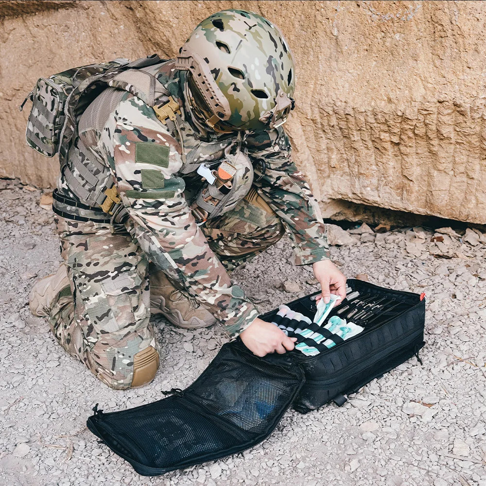 First Aid Kit (Hiking, Camping - Rescue Tactical Medical Trauma ...