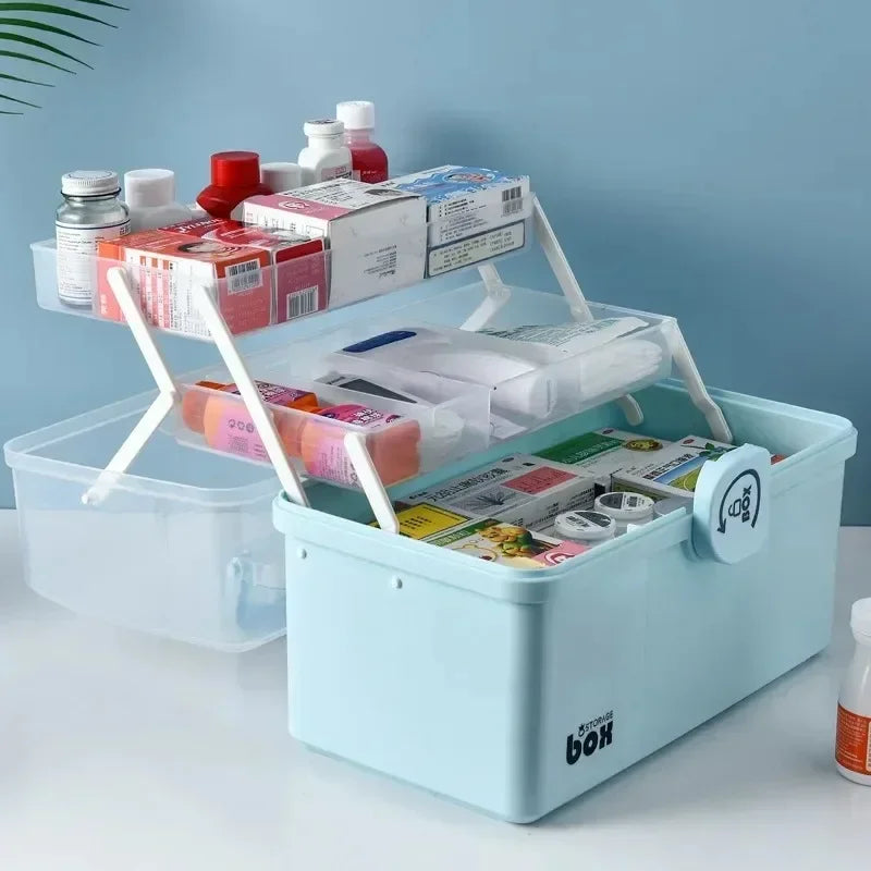 First Aid Emergency 3 Tiers Container (Medicine Storage Box) – SUPER B ...