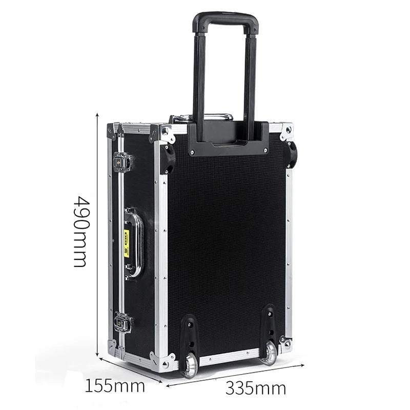 Medical & Tool Equipment Case Doctors Bag Large Aluminium Trolley Box ...