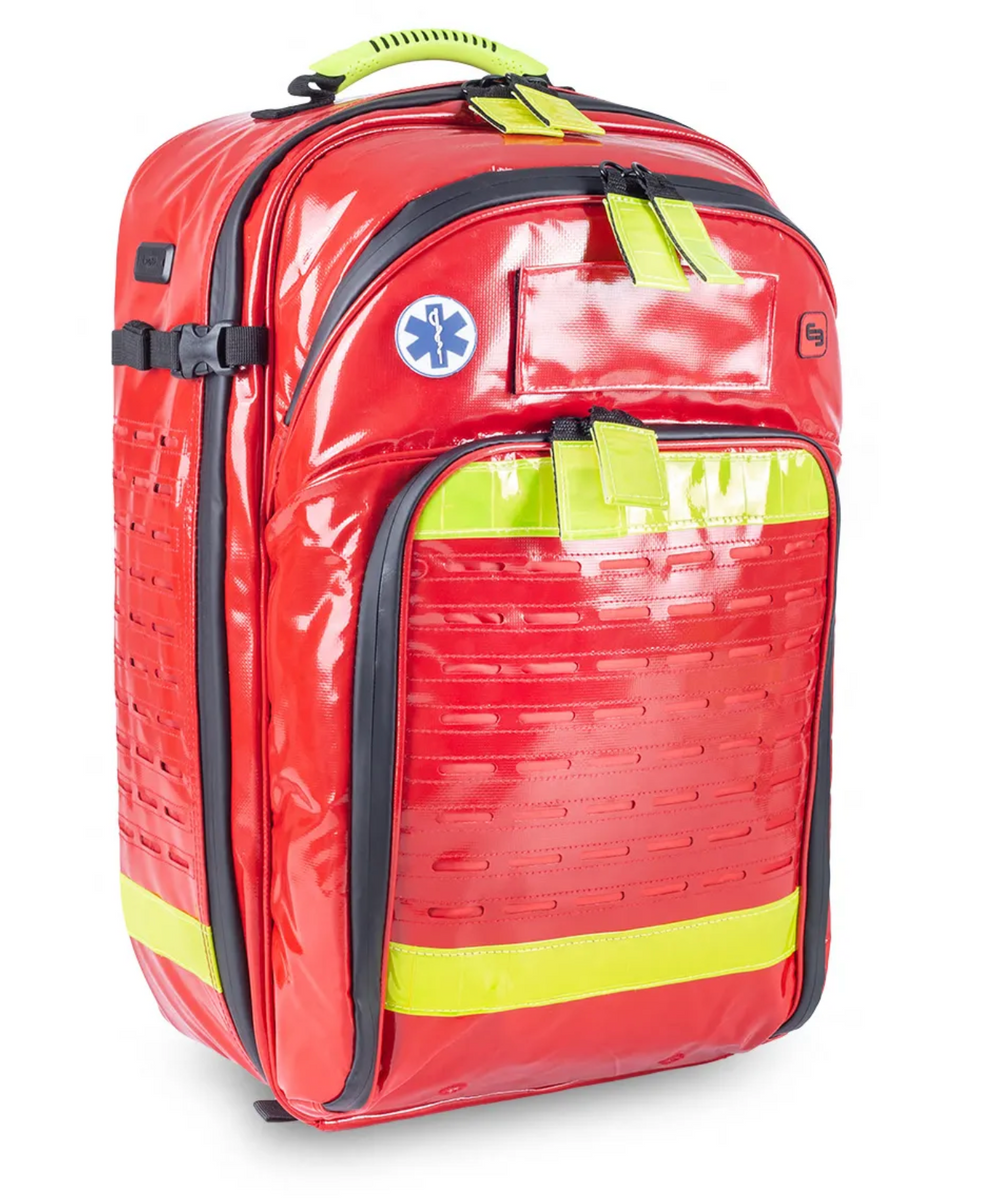PARAMEDS XL Big-sized Rescue Tactical Backpack Red TARPAULIN Medical E ...