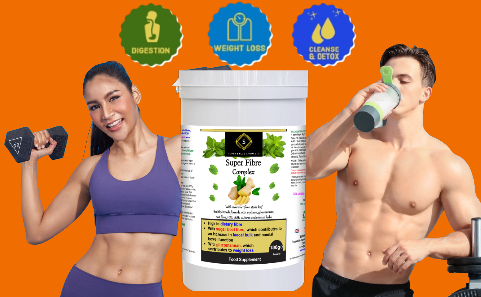 Super Fibre Complex Weight Loss Pills Slimming Fat Burners Supplement ...