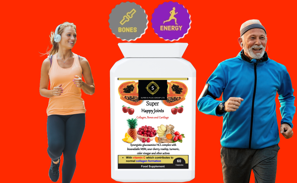 Super Happy Joints Formula Collagen Bone Support Food Supplement ...