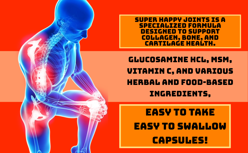 Super Happy Joints Formula Collagen Bone Support Food Supplement ...