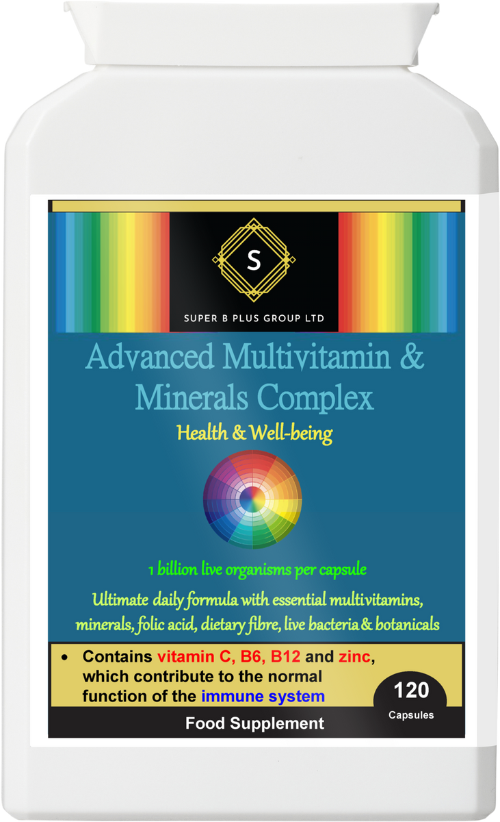 Advanced Multivitamin & Minerals Complex All-In-One Daily Supplement ...