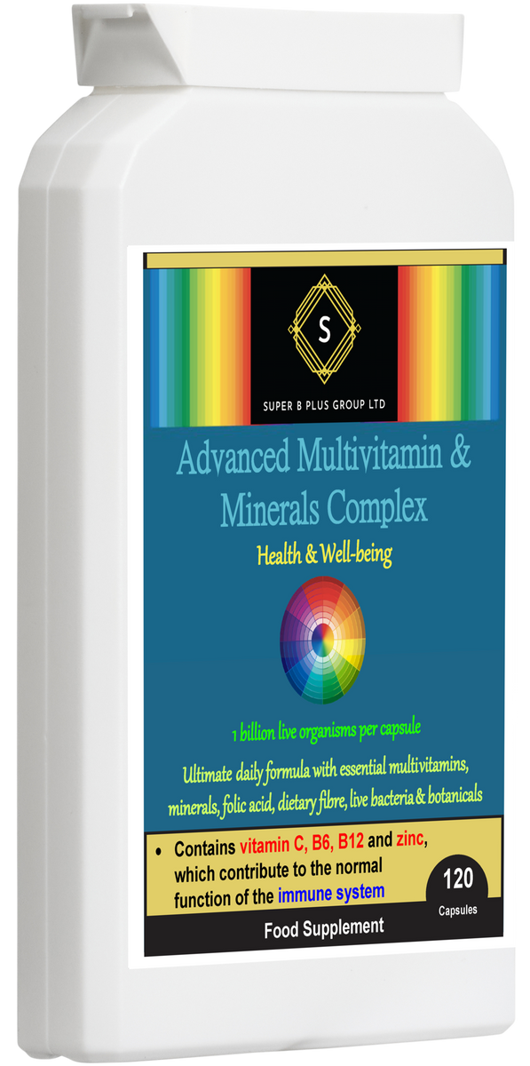 Advanced Multivitamin & Minerals Complex All-In-One Daily Supplement ...