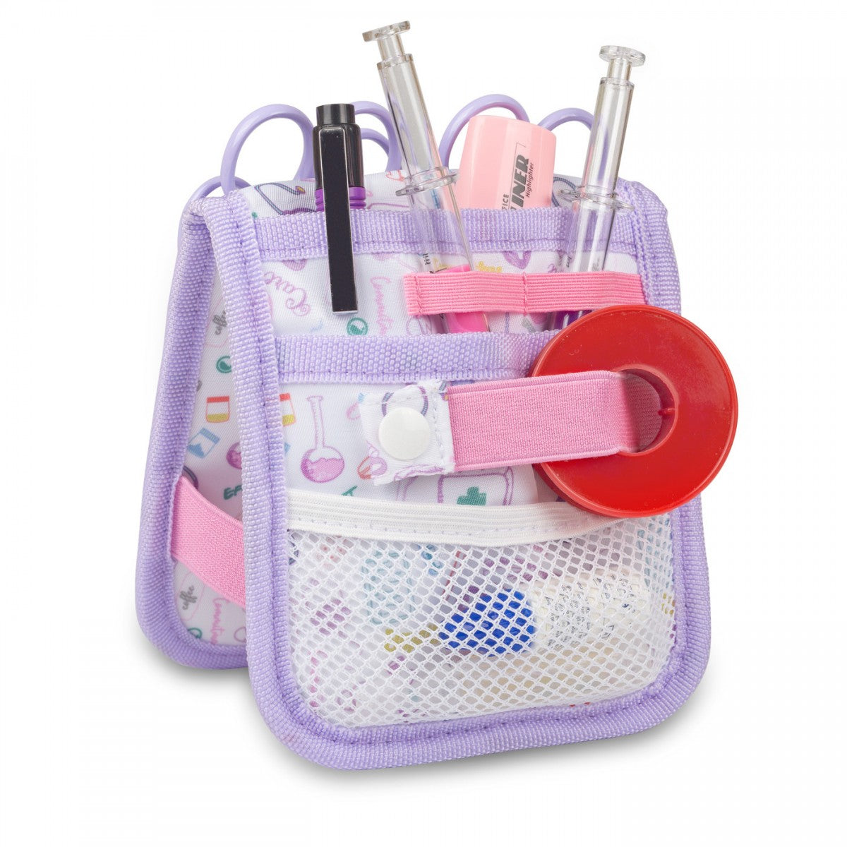 KEENS Nurse Pocket Organizer Rounded Corners White Purple – SUPER B ...