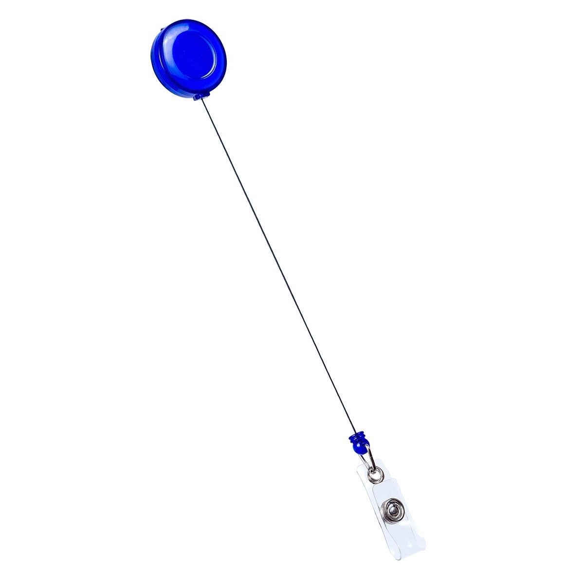 Retractable Clip with Metal Clip & Push-Button for ID Badge, Keys, Sci ...