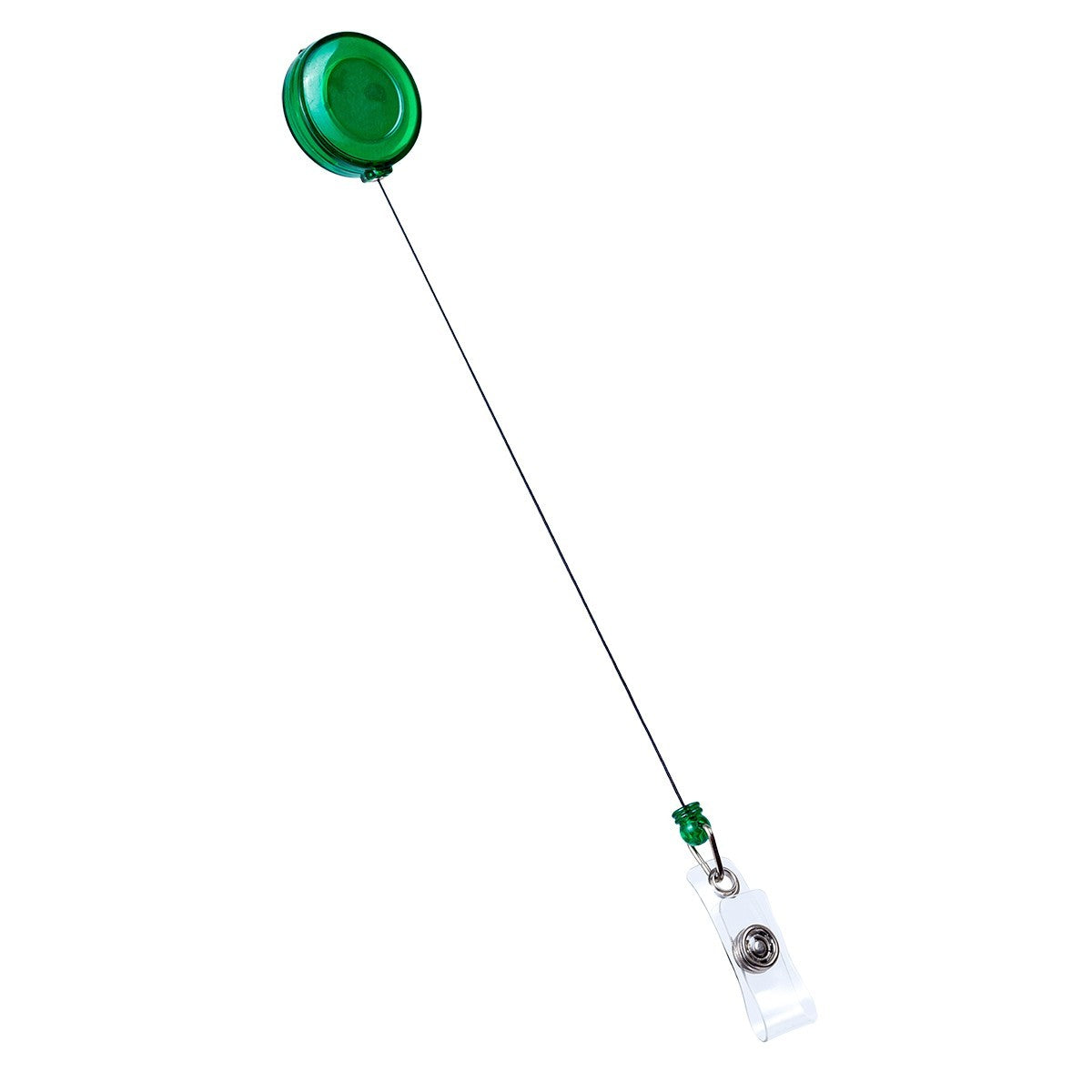 Retractable Clip with Metal Clip & Push-Button for ID Badge, Keys, Sci ...