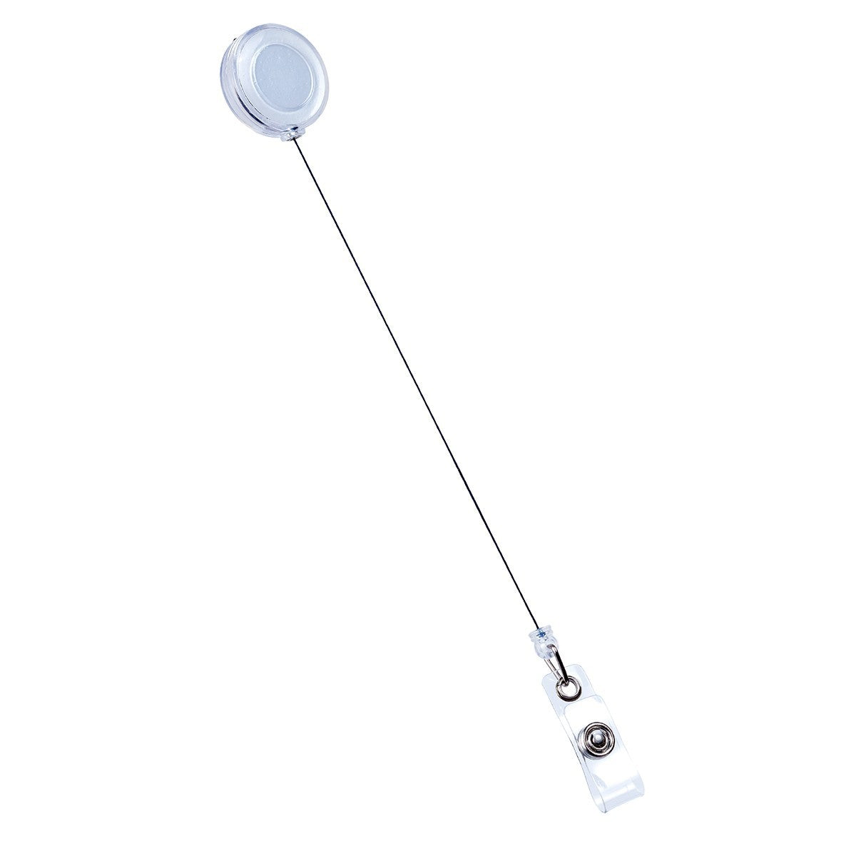 Retractable Clip with Metal Clip & Push-Button for ID Badge, Keys, Sci ...