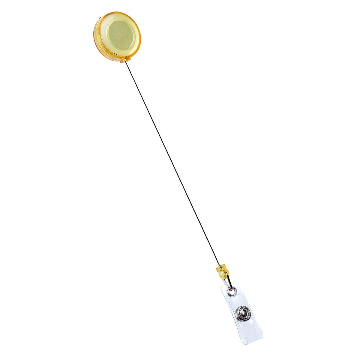 Retractable Clip with Metal Clip & Push-Button for ID Badge, Keys, Sci ...