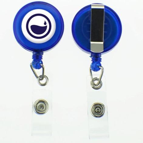 Retractable Clip with Metal Clip & Push-Button for ID Badge, Keys, Sci ...