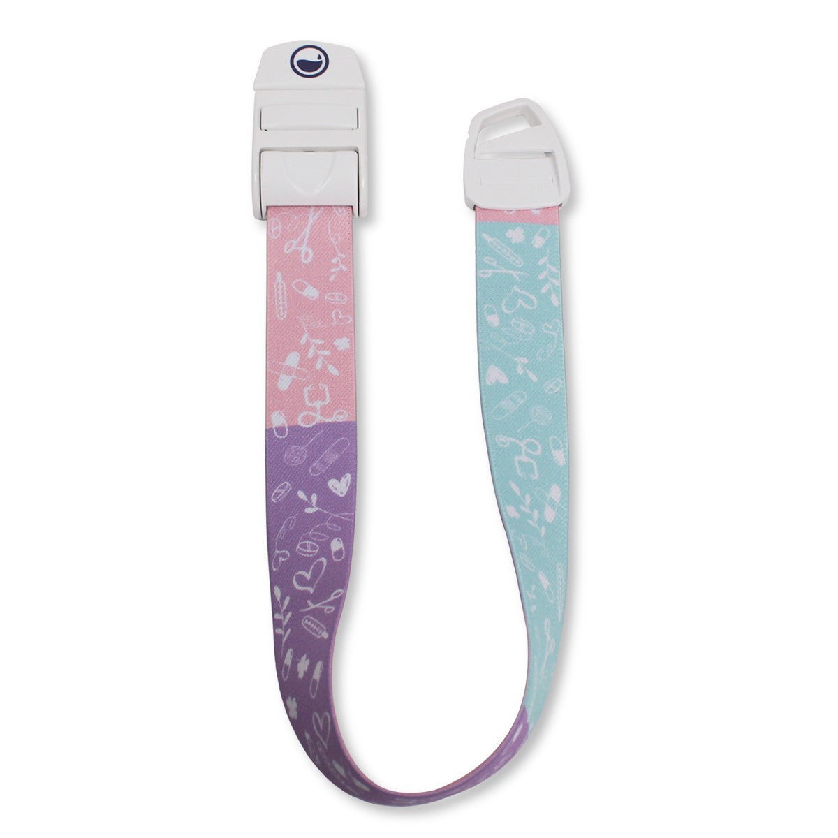 Tourniquet Venous (Vein) Clip Compressor Washable Latex-Free Pink Aqua ...