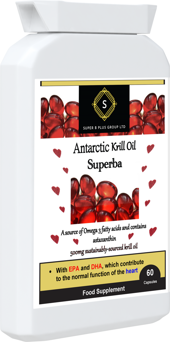 Antarctic Krill Oil Superba Omega Fatty Acids Supplement Gel Capsules – Super B Blus Group Ltd