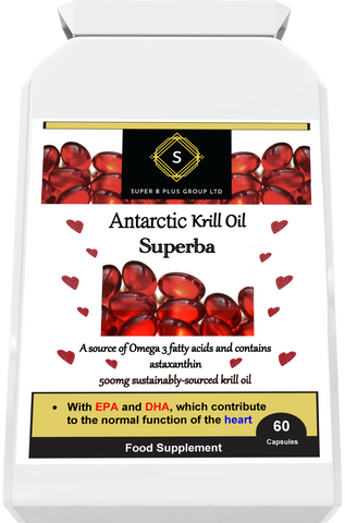 Antarctic Krill Oil Superba Omega Fatty Acids Supplement Gel Capsules – Super B Blus Group Ltd