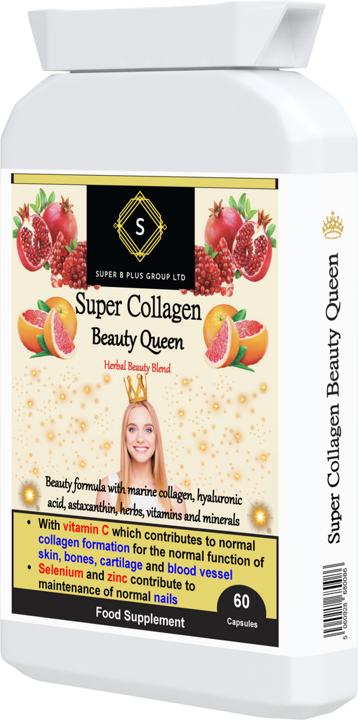 Super Collagen Beauty Queen Anti Ageing Skin Hair Nails Bones Capsules ...
