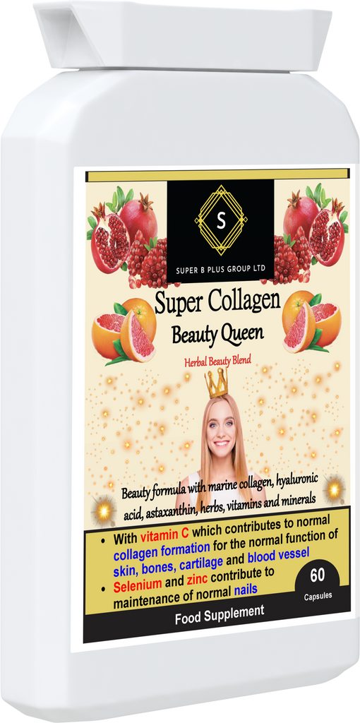 Super Collagen Beauty Queen Anti Ageing Skin Hair Nails Bones Capsules ...