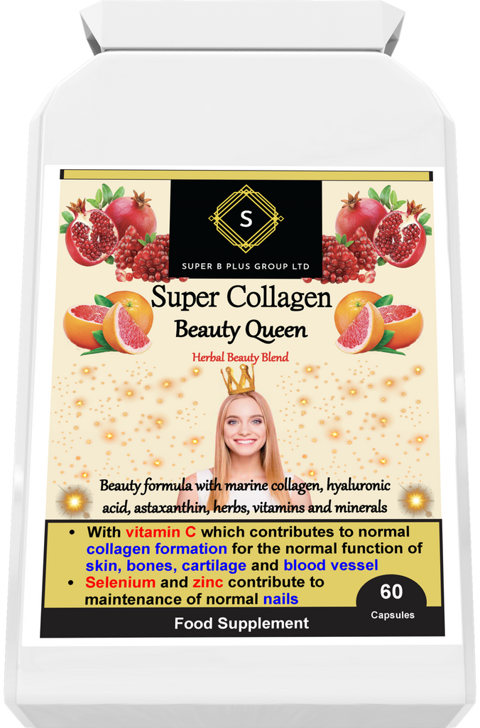 Super Collagen Beauty Queen Anti Ageing Skin Hair Nails Bones Capsules ...