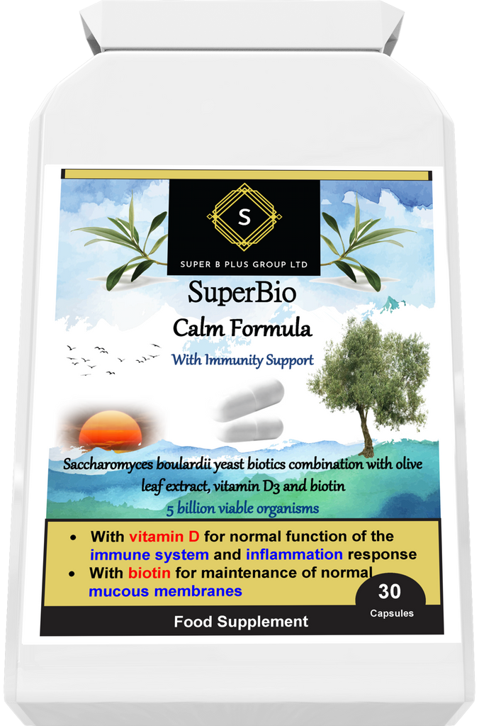 SuperBio Calm Formula Relax Antistress Formula Probiotic Supplement ...