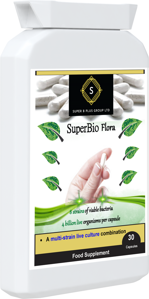 SuperBio Flora Probiotic Immunity Cleanse Detox Gut Health Supplement ...