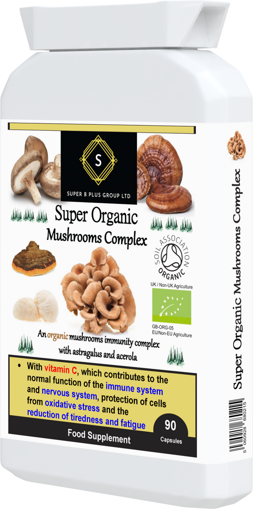 Super Organic Mushrooms Complex Lions Mane Maitake Reishi Shiitake ...