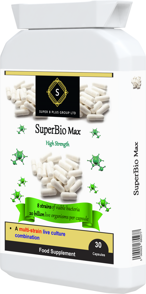 SuperBio Max Probiotic Lactobacillus Bifidobacterium Streptococcus ...