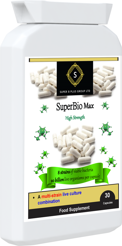 SuperBio Max Probiotic Lactobacillus Bifidobacterium Streptococcus ...