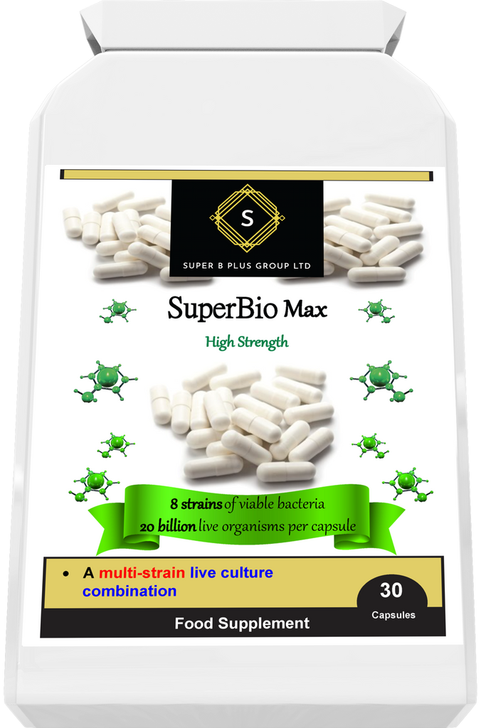 SuperBio Max Probiotic Lactobacillus Bifidobacterium Streptococcus ...