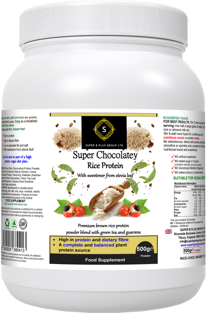Super Chocolatey Rice Protein Powder Pre Workout Weight Mass Gainer ...
