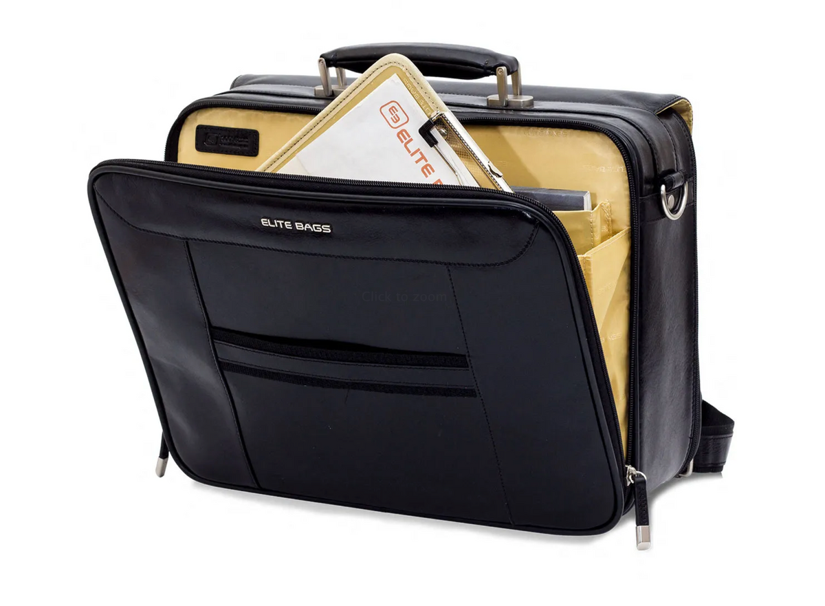Elite Doctors Medical Bag Black Leather – SUPER B PLUS GROUP LTD®