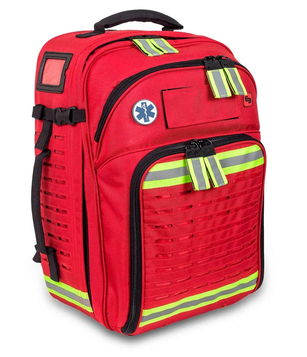PARAMEDS XL Big-sized Rescue Tactical Backpack Red Medical Emergency B ...