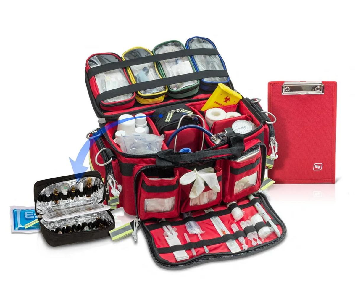 EXTREMES Emergency Basic Life Support Bag Red Medical Bag – SUPER B ...