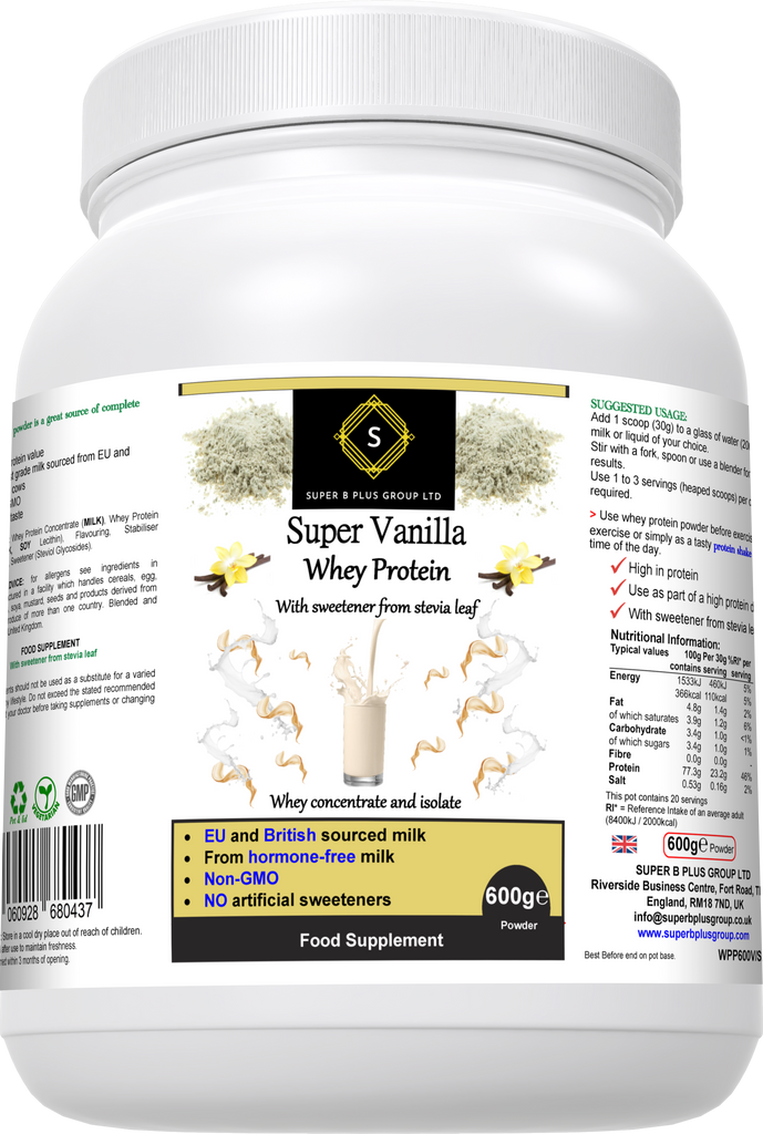 Super Vanilla Whey Protein Powder Weight Loss Isolate Shake Supplement ...